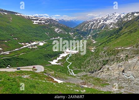 Rhone valley Switzerland Oberwallis Furka Pass Grimsel Pass Valais ...