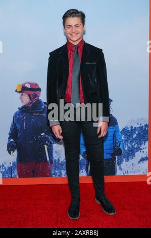 NEW YORK, NEW YORK - FEBRUARY 12: Ammon Jacob Ford attends the premiere ...