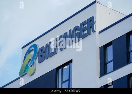 Mannheim, Germany. 10th Feb, 2020. The logo of the industrial services ...
