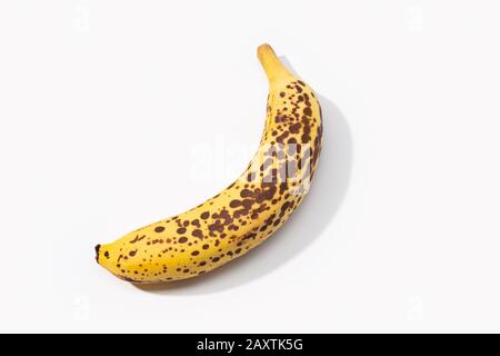 Spotted Banana isolated on white background Stock Photo - Alamy