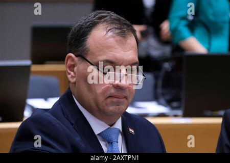 Croatian Minister of Health Vili Beros speaks with Ukrainian Ambassador ...