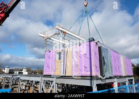 Modular construction prefabricated pods being built into student ...