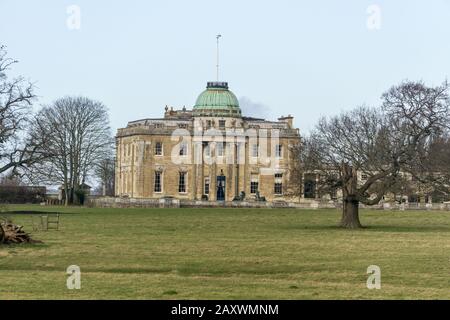 Tyringham Hall, a stately home near Newport Pagnell, Buckinghamshire ...