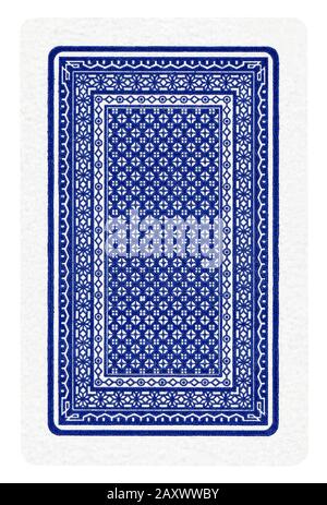Playing card - back side isolated on white (Clipping path included ...