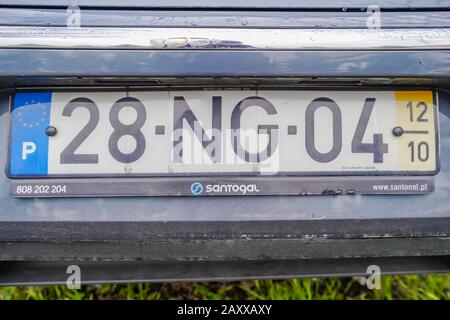 License plate Lisbon Portugal Stock Photo - Alamy