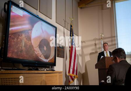 El Dorado County District Attorney Vern Pierson, talks with reporters ...
