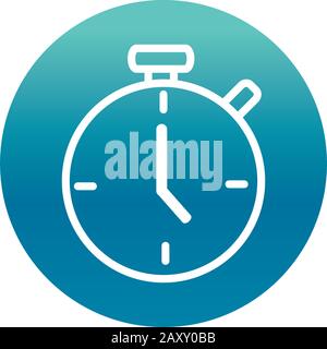 chronometer timer gradient style icon vector illustration design Stock Vector Image & Art - Alamy