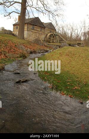 The historical grist mill on the grounds of McCormick Farm/Shenandoah ...
