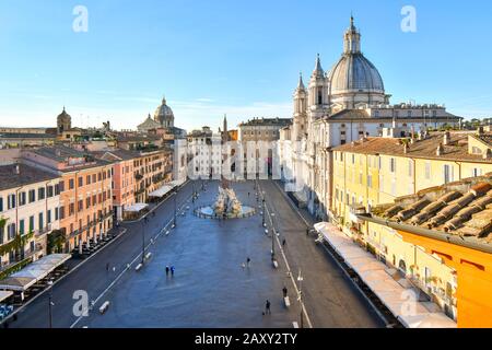 Rome, Italy, overlooking the Piazza Navona Stock Photo - Alamy