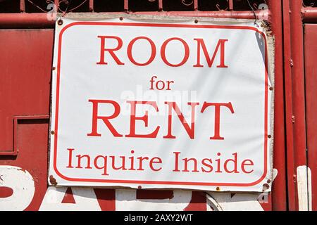 Available Room Sign outside Hotel, vacancy room waiting for guests ...