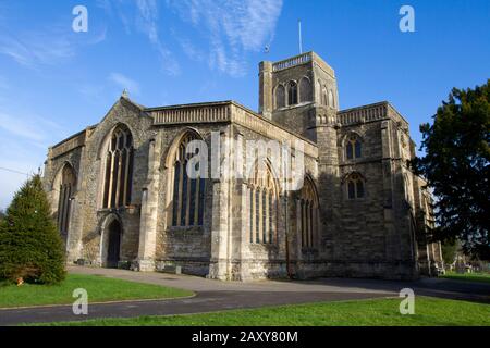 The Church of St Mary in Wedmore, Somerset, England Stock Photo - Alamy
