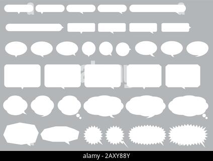 comment balloon vector illustrations set Stock Vector Image & Art - Alamy