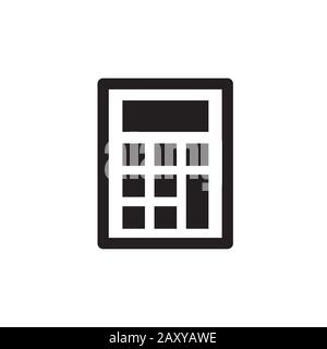 Calculator Simple vector icon. Illustration symbol design template for ...