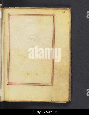 Blank page in an ancient 16th century Armenian Liturgical psalter and ...