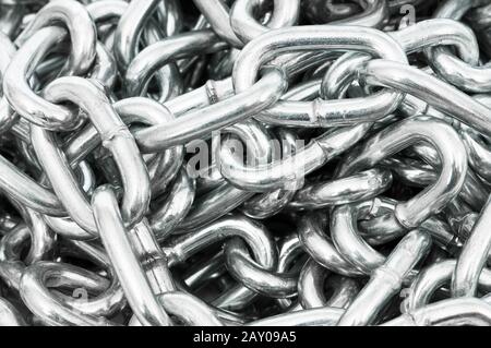 Long silver chain arranged as the background Stock Photo - Alamy