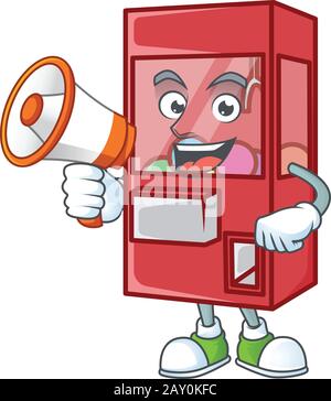 doll claw machine cartoon vector illustration Stock Vector Image & Art ...