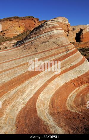 Evening light on the Fire Wave, Valley of Fire State Park, Nevada USA ...