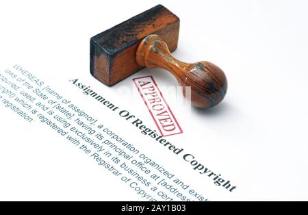 assignment of registered copyright Stock Photo - Alamy