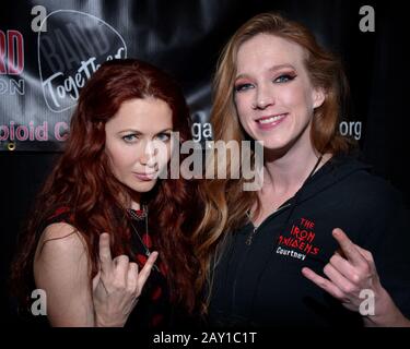 ANAHEIM, CA - JANUARY 17: Gretchen Menn and Courtney Cox at the "NAMM ...