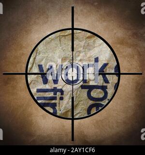 Performance grunge target Stock Photo - Alamy