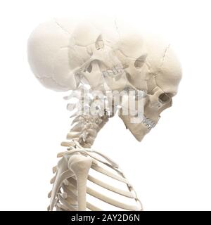 guy bending his neck Stock Photo - Alamy