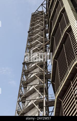 steel stairs at gasometer Stock Photo - Alamy