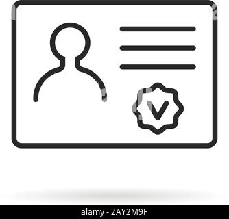 Gift certificate line icon. Isolated vector element Stock Vector Image ...