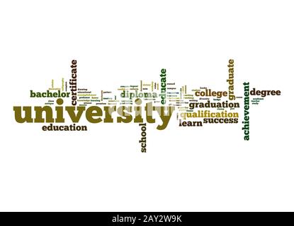 University word cloud Stock Photo - Alamy