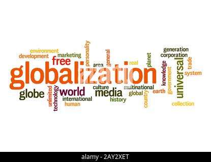 Globalization word cloud Stock Photo - Alamy