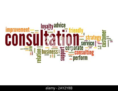 Consultation word cloud Stock Photo - Alamy