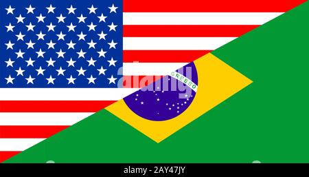 USA and Brazil Stock Photo - Alamy