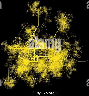 City Infrastructure Planning with Roads and Buildings Stock Photo - Alamy