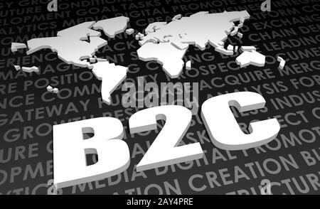 B2c as a Futuristic Concept Abstract Background Stock Photo - Alamy
