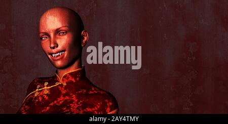 3d illustration - Disturbing Horror Background Stock Photo - Alamy