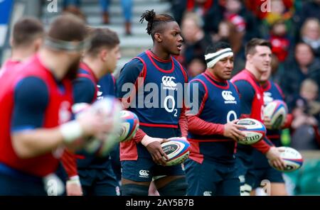 England's Maro Itoje during a training session at the Honda England ...