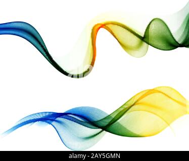 Vector Abstract spectrum curved lines background. Brochure design ...