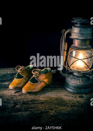 handmade leather shoes - close up Stock Photo - Alamy