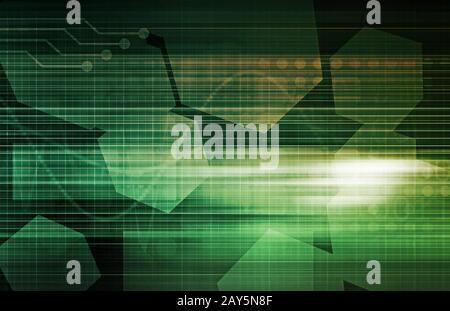 Cybernetics Mechanical Design as a Blueprints Art Stock Photo - Alamy