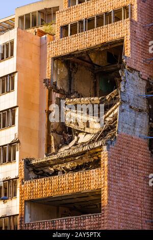 NATO Bombing of Belgrade, destruction, Serbia Stock Photo - Alamy