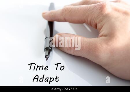 Handwriting text Adapt To New Change. Concept meaning Get Used to ...