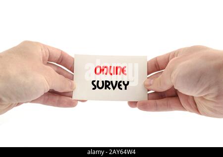 Online survey text concept Stock Photo - Alamy