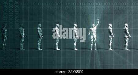 Leadership Abstract Background with Man Pumping Fist in Triumph Stock ...