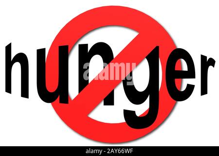 Stop poverty sign in red Stock Photo - Alamy