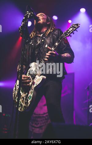 Ginger wildheart, singer/ guitarist from the wildhearts live at o2 ritz ...