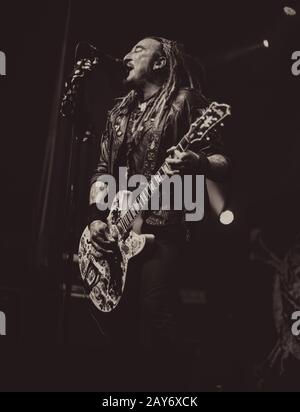 Ginger wildheart, singer/ guitarist from the wildhearts live at o2 ritz ...