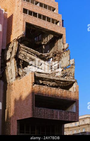 NATO Bombing of Belgrade, destruction, Serbia Stock Photo - Alamy