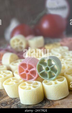 Italian pasta, wheels Stock Photo - Alamy