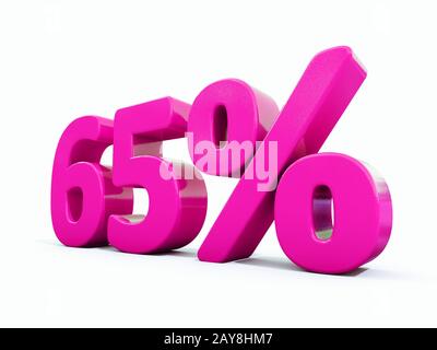 65 Percent Pink Sign Stock Photo - Alamy