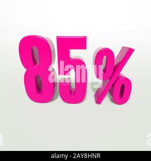 85 Percent Pink Sign Stock Photo - Alamy