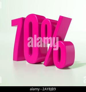 70 Percent Pink Sign Stock Photo - Alamy